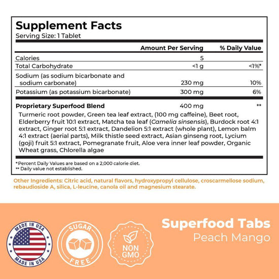 Superfood Tabs - Healthy Fizzy Drink Tablets – Superfoods Company