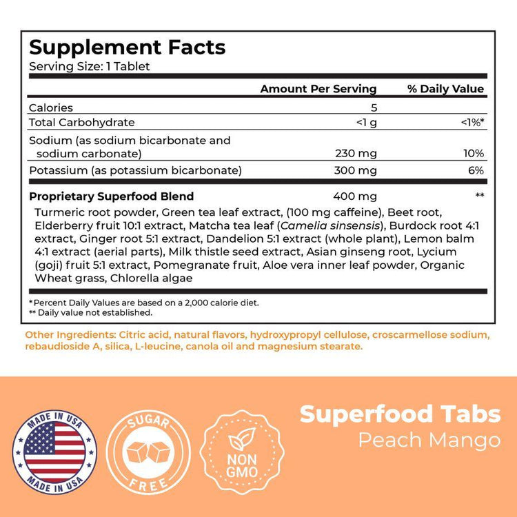 Superfood Tabs - Healthy Fizzy Drink Tablets – Superfoods Company